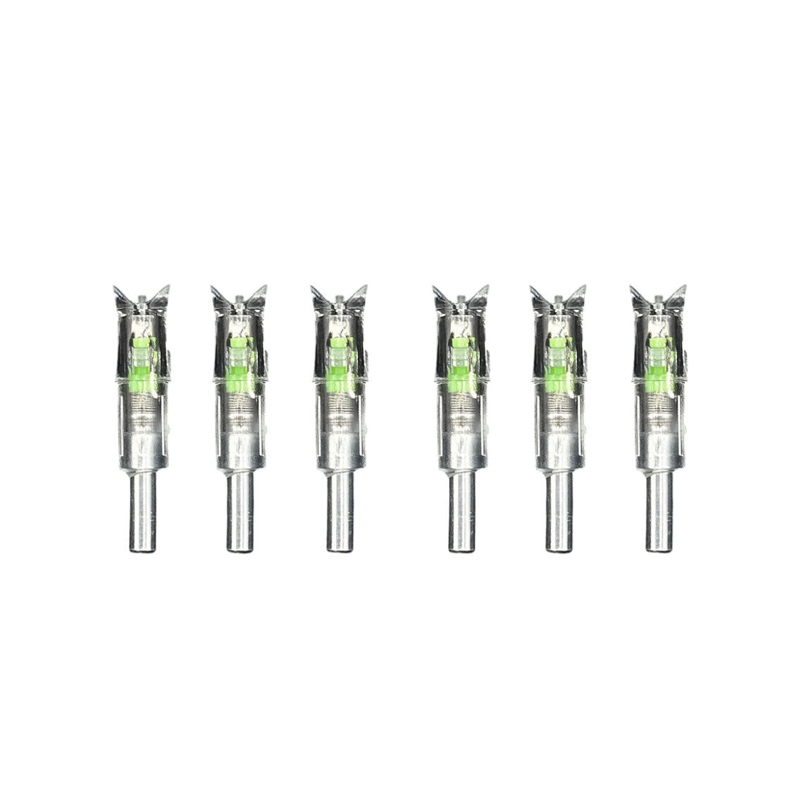 6 CROSSBOW LIGHTED NOCKS Half Moon- NEW YEAR SALE – Killz Products